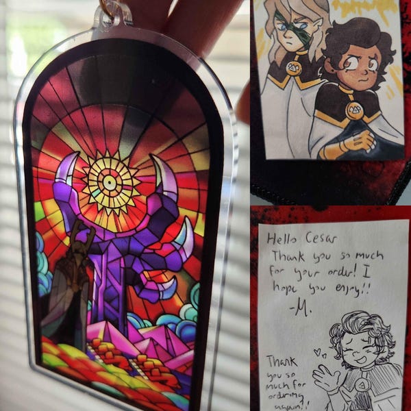 Jinx and Isha Keychains - Arcane - Etsy