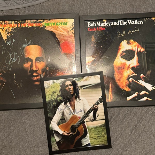 Bob Marley Autographed Album Cover Replicas / Reggae / Exodus - Etsy