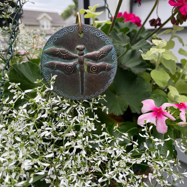 Ladybug, Dragonfly, and Butterfly Terracotta Garden Ornaments - Etsy