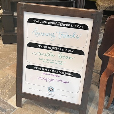 Rustic Wood Framed Chalkboard Easel Chalkboard Sign / - Etsy