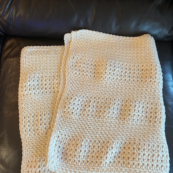 Crochet Throw Blanket Pattern, Baby Blanket Crochet Pattern, Simple ...