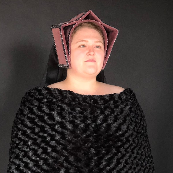 Pink French Hood With Veil - Etsy