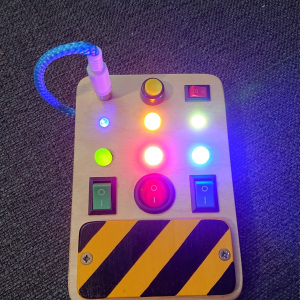 LED Light Switch Board for Toddler Electronic Busy Board for Travel ...