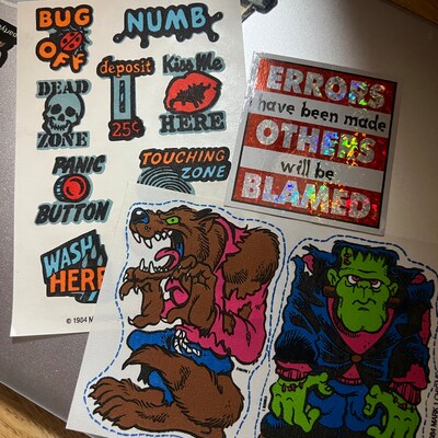 Vintage 90s Vending Machine Holographic Personality Stickers - Etsy