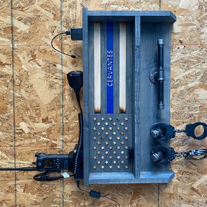 Rustic, Coat Rack, Duty/gear Rack, Wooden, American Flag subdued Colors ...