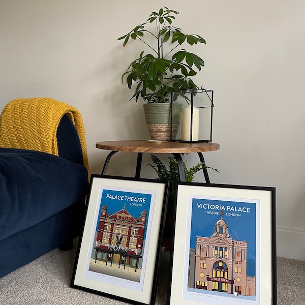 West End Theatres, Illustrated Map, London, Showing More Than 40 Famous Theatres, A4, A3 or A2 ...