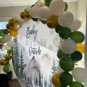 Bear Baby Shower Arch Backdrop We Can Bearly Wait Party Arch Stand ...