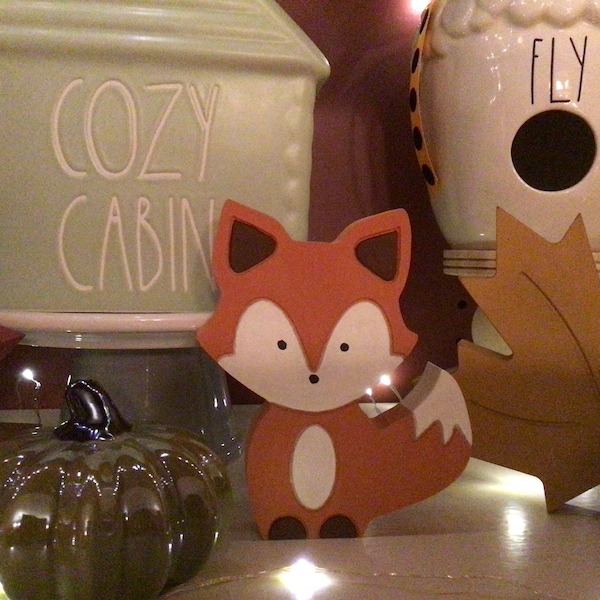 Fox Wood Craft- DIY Wood Fox- Animal Crafts for Kids- Rustic Farmhouse ...