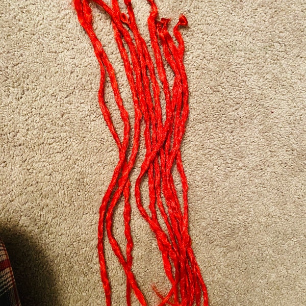 Synthetic Dreadlocks - Cherry Red Set of 10 SE - Natural Texture ...