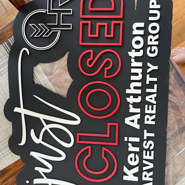 Just Closed Real Estate Photo Prop and Sign for Realtors, Social Media ...