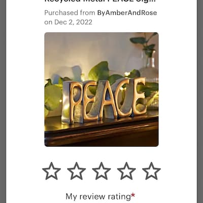 Recycled Metal PEACE Sign Free Standing Metal Letters Shelf Sign ...