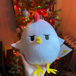 Grumpy Chicken Plushie, Chicken Plush, Chicken Stuffed Animal, Chicken ...