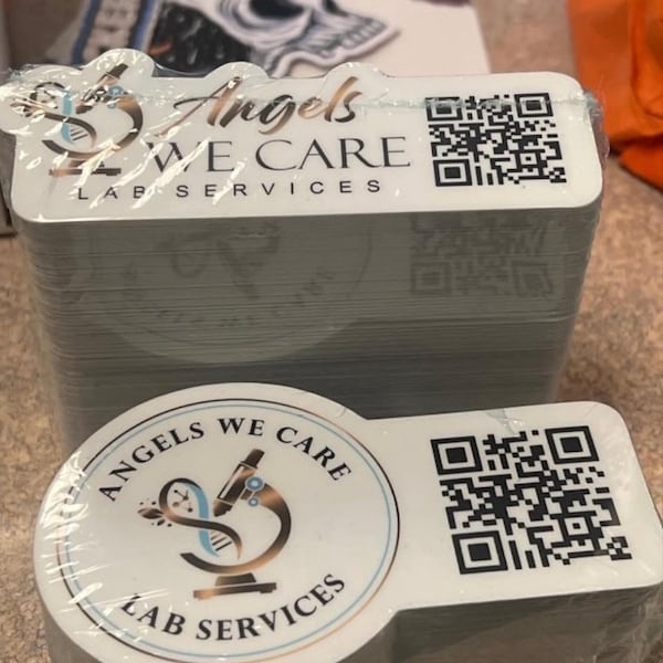 Custom Logo QR Code, QR Code Stickers, Custom Sticker, Logo Stickers ...