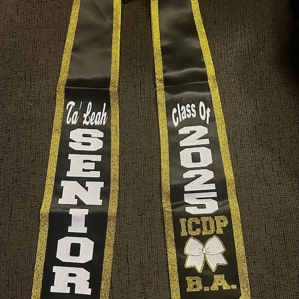 Add on Personal Message for the Back of Sashes. This is Not a Listing ...