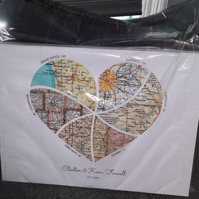 Personalized Milestones Map™ Housewarming Gift, Moving Gift 3-13 ...