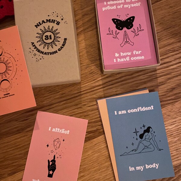 Personalised Set of Affirmation Cards - Etsy