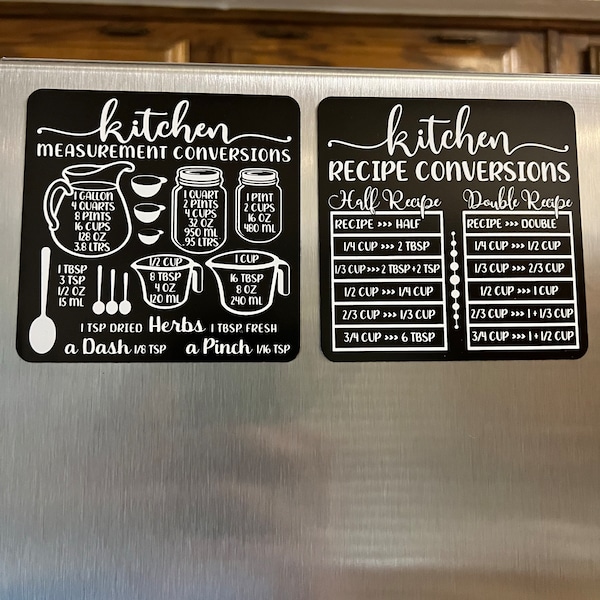 Farmhouse Printable Wall Art Kitchen Measurement Conversions Chart ...