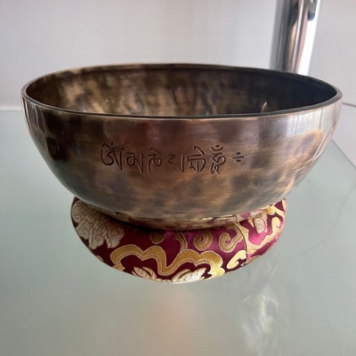 10 Inch Root Chakra Full Moon Singing Bowl Key Note C Tibetan Singing ...