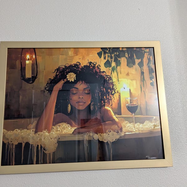 Black Woman Mermaid Art, African Siren Poster Print, Black Mermaid Art ...