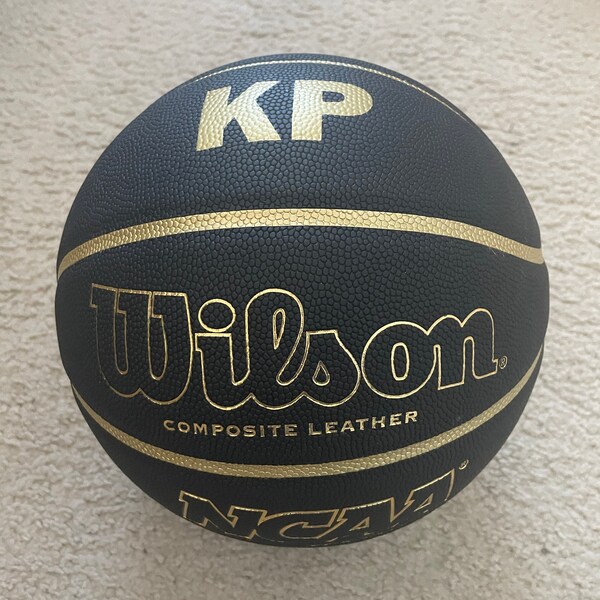 Customized Personalized Wilson Black and Gold Basketball Size 29.5 ...