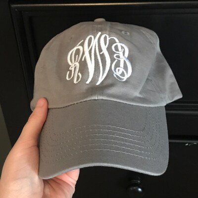 Monogrammed Cap, Monogrammed Hat, Personalized Cap, Monogrammed ...