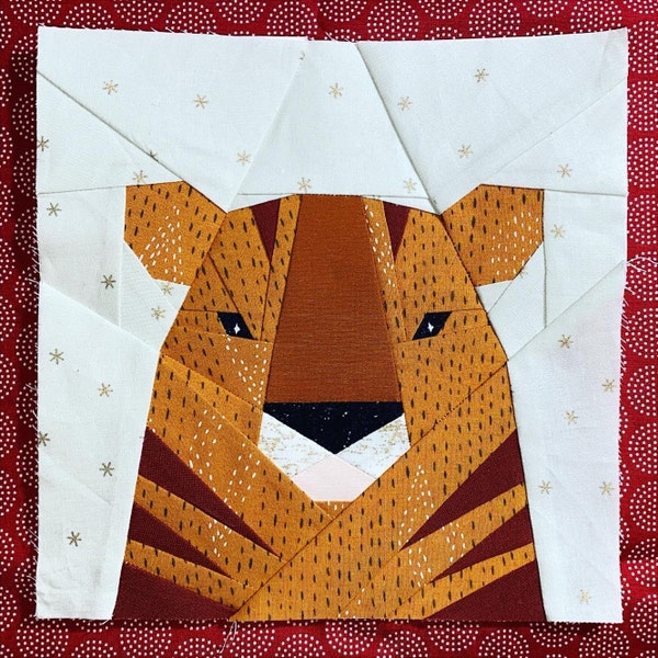 TIGER Block PDF Pattern - Etsy