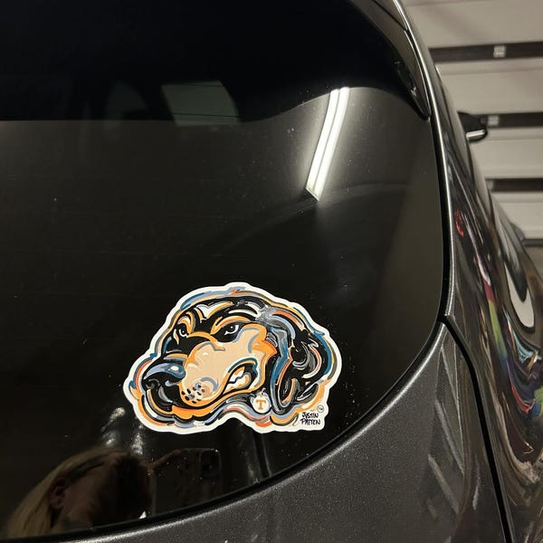 Sticker Purdue Storm Striker Art by Justin Patten Purdue Boilermakers ...
