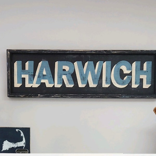 Custom City Sign, Location Sign, Personalized Town Wall Decor, Hometown ...