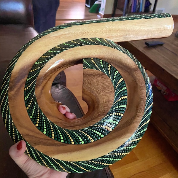 Spiral Didgeridoo Instrument , Travel Didgeridoo Small Digeridoo Didge ...