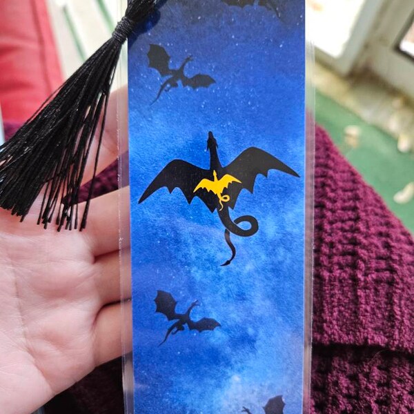 Fantasy Dragon Bookmark, Handmade Bookmark, Fantasy Reader Bookmark ...