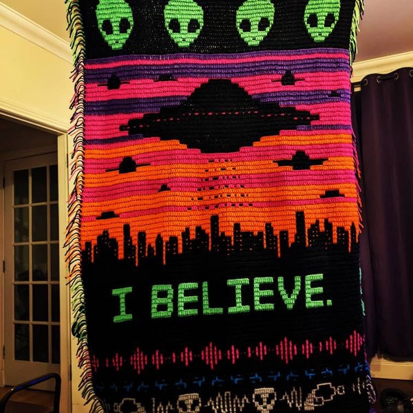 Sos Alien Invasion Mosaic Crochet Pattern Collection - Etsy