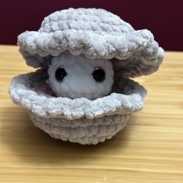 Giant Clam & Mini Clam Crochet Pattern PDF – Amigurumi Sea Creature, No ...