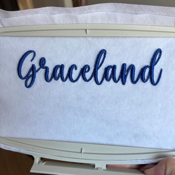 Cherish 3D Puff Cursive Script Embroidery Font; 5 Sizes, Instant ...