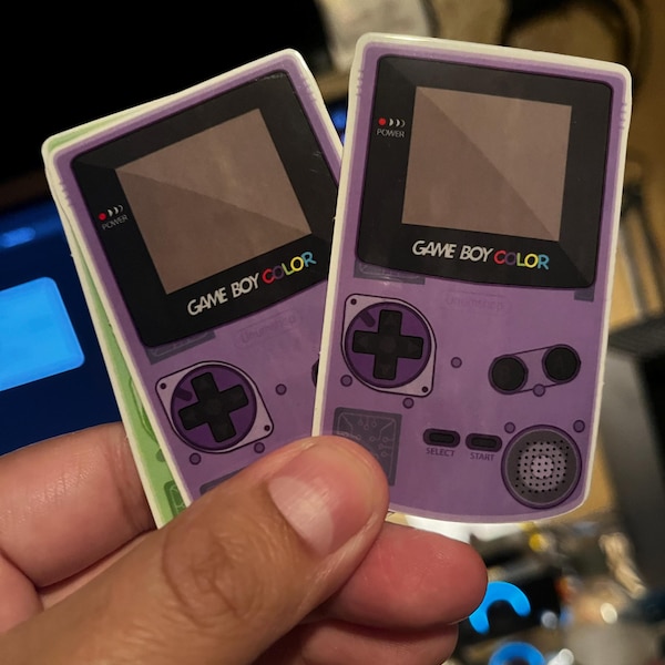 Purple Gameboy Sticker - Translucent Sticker - Retro Kids - Nintendo ...
