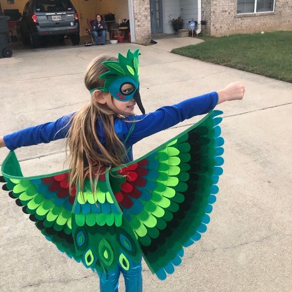 Hummingbird Costume // 3 Pc Set // Mask, Wings & Tail // Hummingbird ...