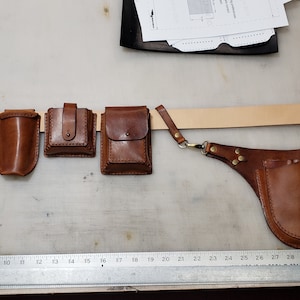 Tool Belt Pattern Leather DIY Pdf Download Hip Bag Video Tutorial - Etsy
