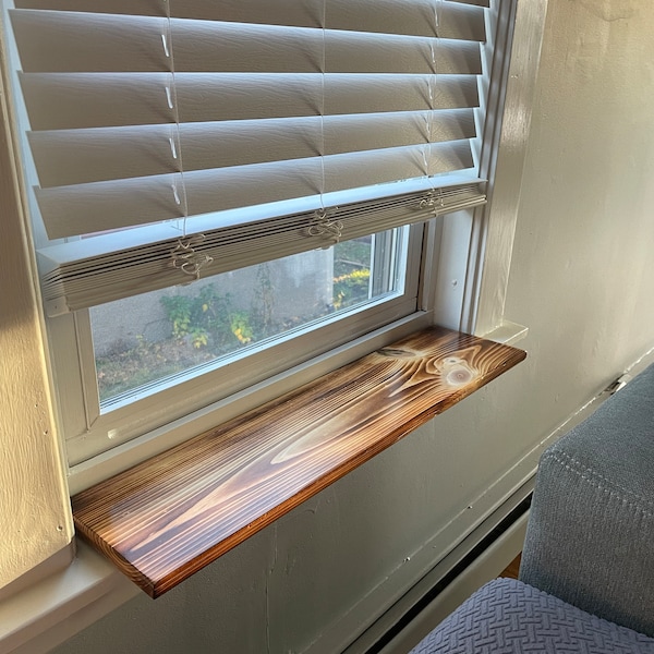 Window Sill Shelf, Wooden Shelf for Plants, Floating Shelf, Farmhouse ...