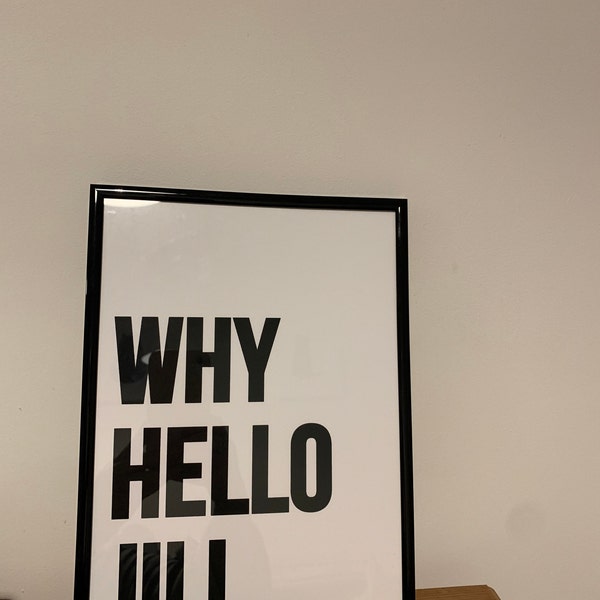 As Seen on Itv This Morning - WHY HELLO JILL Print - Etsy UK