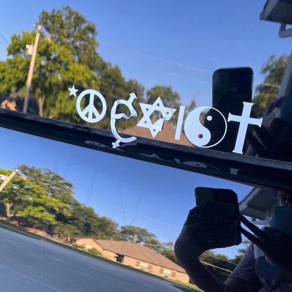 DECAL Coexist, Coexist Decal, Car Decal, Spiritual Decal, Laptop Decal ...