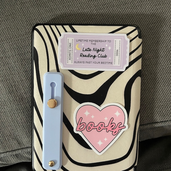 Late Night Reading Club Book Lover Reading Gift Admittance Ticket Matte ...