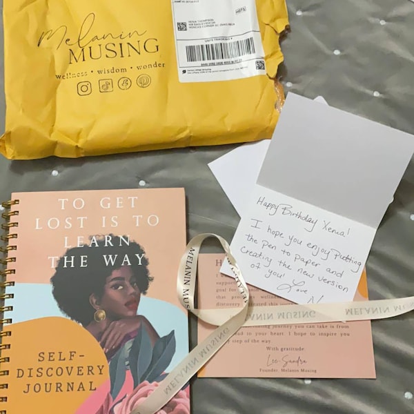 Black Women Journal W/ Prompts | Black Girl Journal | Afrocentric Gifts ...