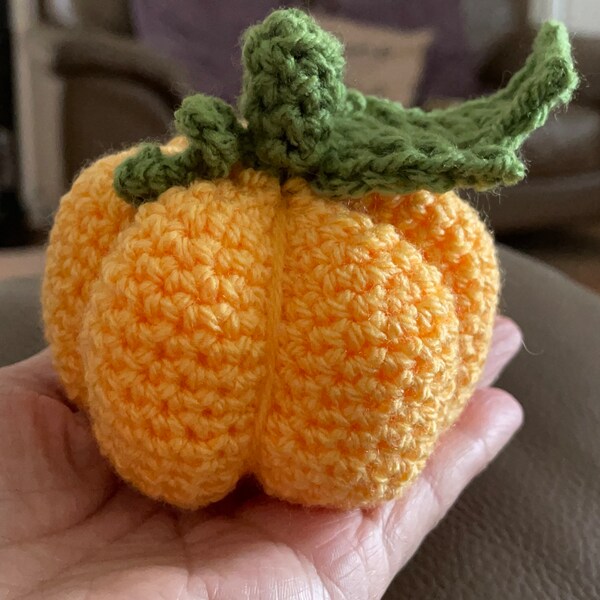 Crochet Pumpkin Pattern - Beginner No Sew Crocheting Tutorial - Digital ...