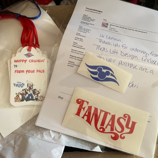 Disney Cruise Ship Gift Tag, Fe Gift Tag, Cabin Gift Tag Set of 9 - Etsy