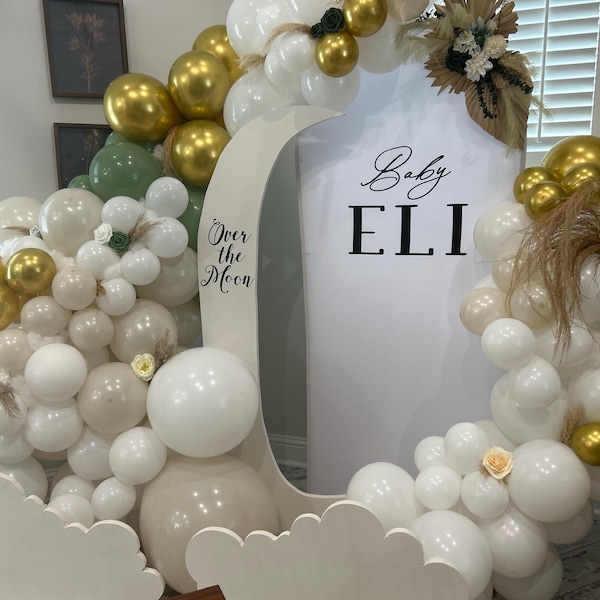 Custom Event Decal for Party Arch Personalized Party Sign DIY Backdrop ...