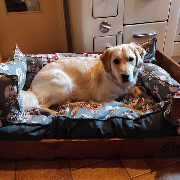 Personalized Dog Bed for Large Dogs, Comfy Bed, Durable Dog Bed With ...