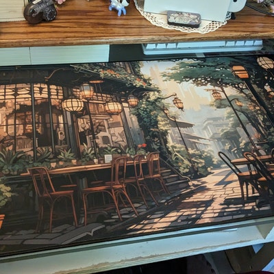 Aztec Octopus Desk Mat, Aesthetic XL Desk Pad, Geometric Mouse Pad, Red ...