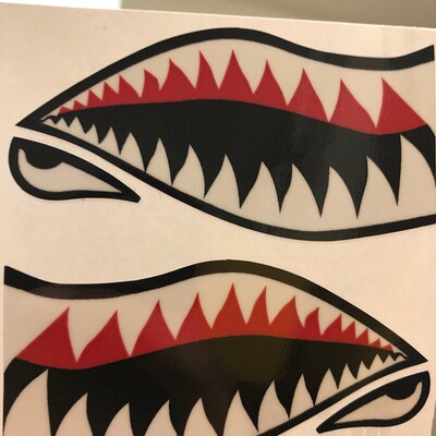 Flying Tigers Vinyl Decal Sticker Shark Teeth Hobby - Etsy