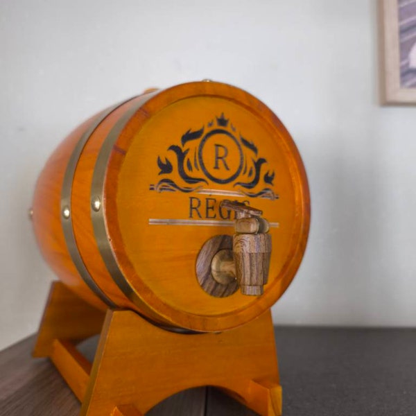 Personalized Engraved Whiskey Barrel 3L | Mini Wood Whiskey Barrel ...