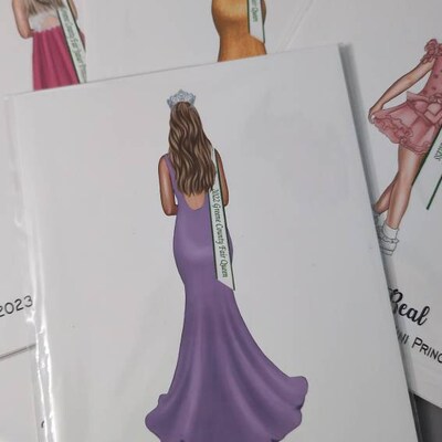 Personalized Pageant Sisters DIGITAL Portrait of One Girl With Quote ...