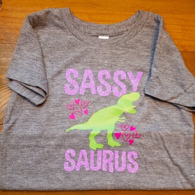 Sassy Saurus Svg Dinosaur Svg for Girls for Cricut Png - Etsy